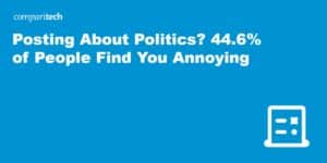 Posting About Politics? - 44.6% of People Find You Annoying - Comparitech