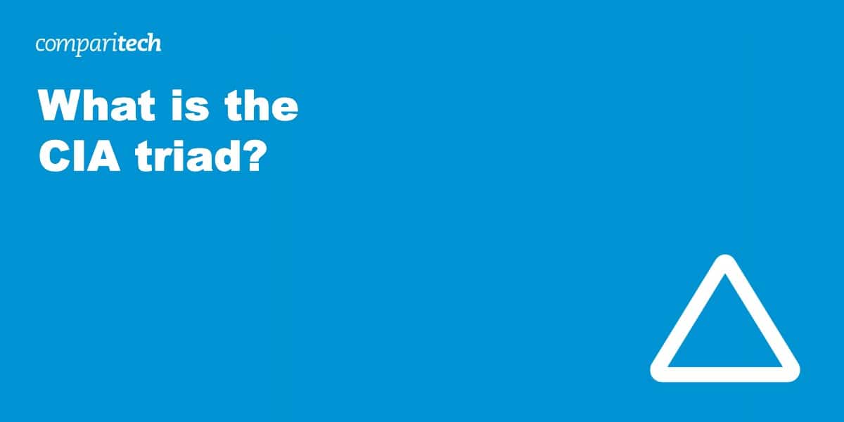 What is the CIA triad — confidentiality, integrity and availability?